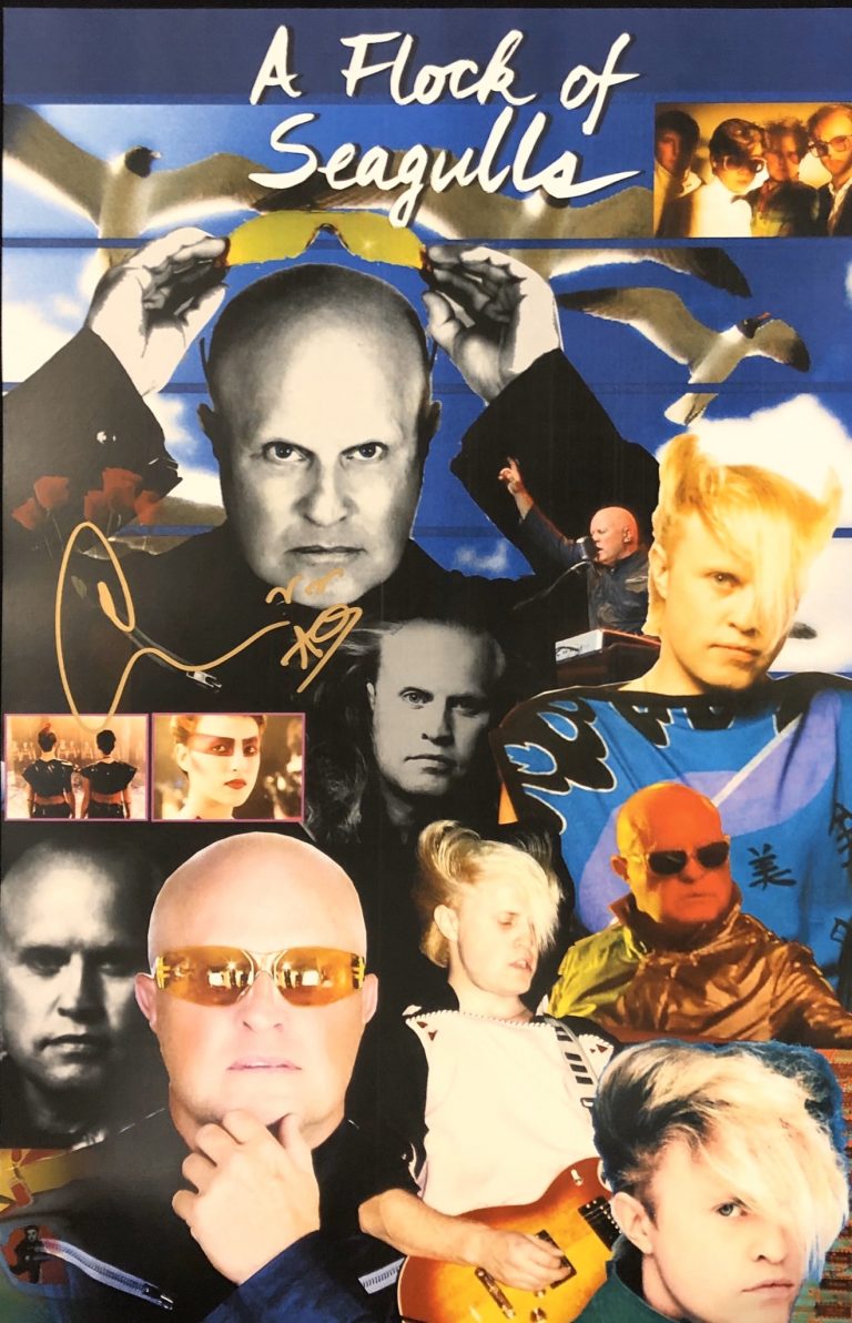 A Flock Of Seagulls Mike Score Icon Poster (Autographed) - Lost 80s Live!