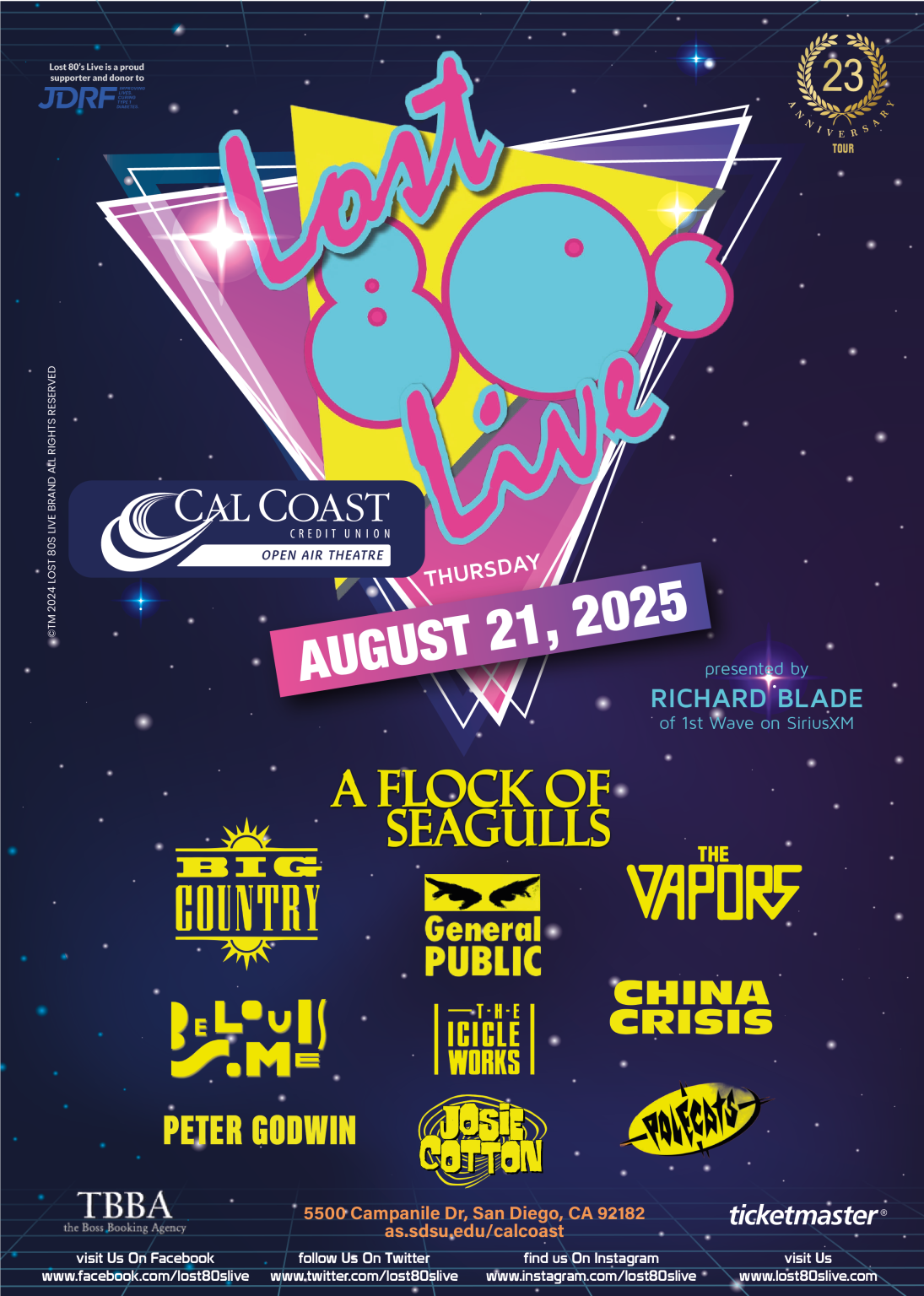 Cal Coast Credit Union Amphitheater - Lost 80s Live!
